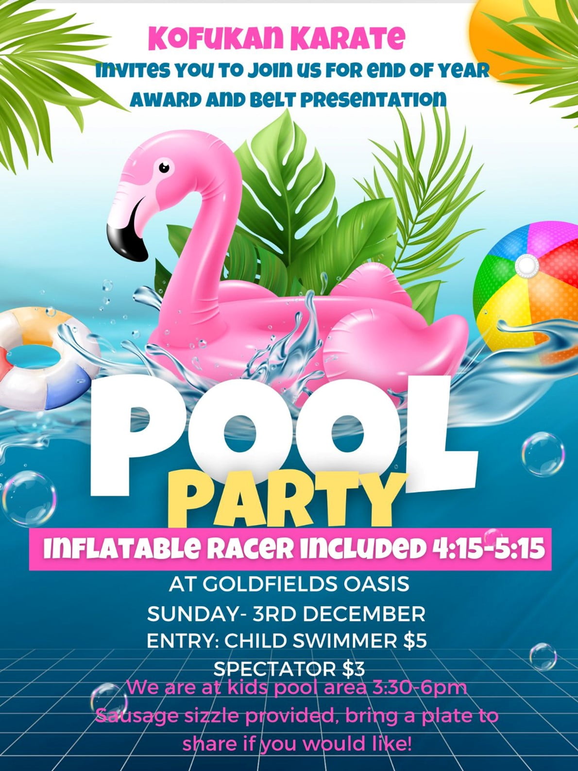 Kalgoorlie Pool Party - Kofukan Karate Australia