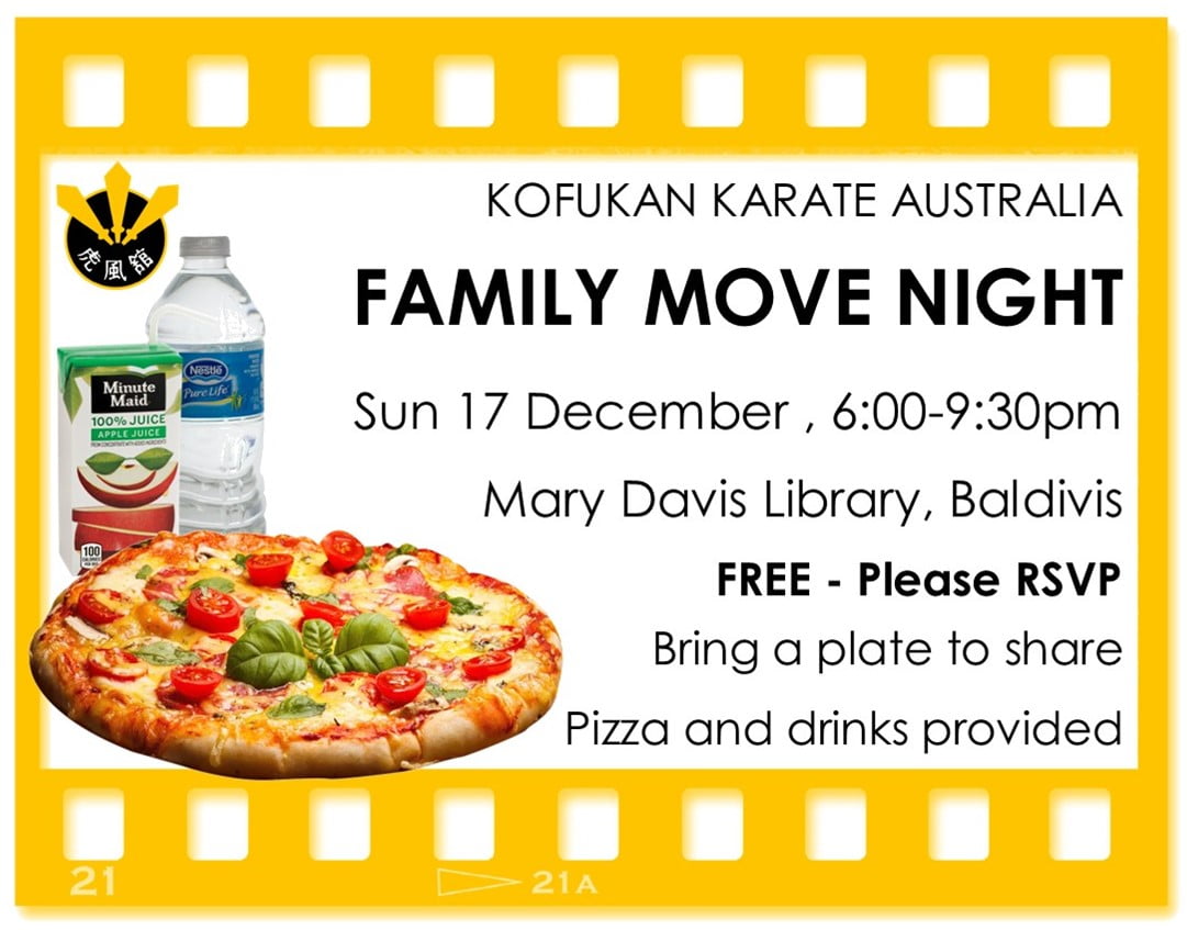Family Movie Night - Kofukan Karate Australia